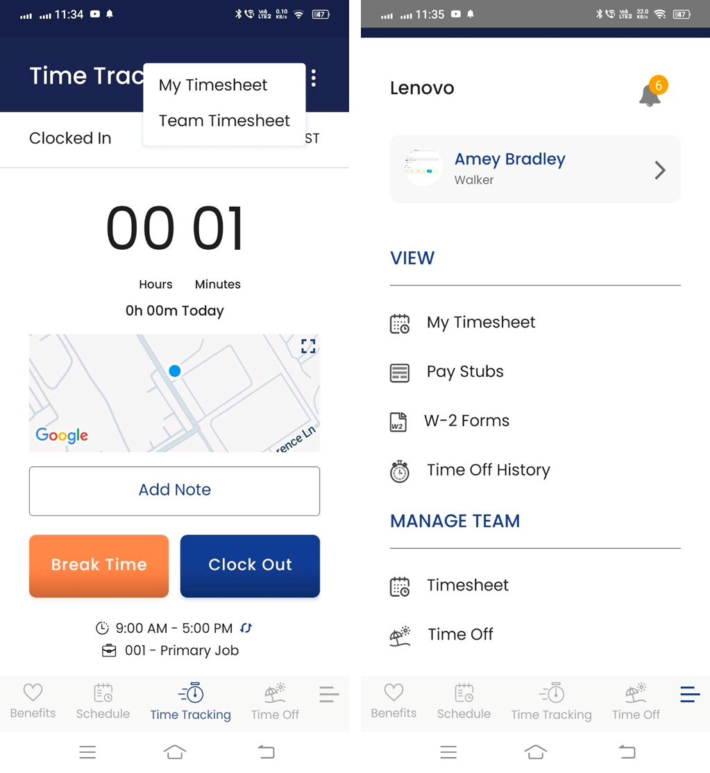 Time Tracking on Mobile - Employee Experience