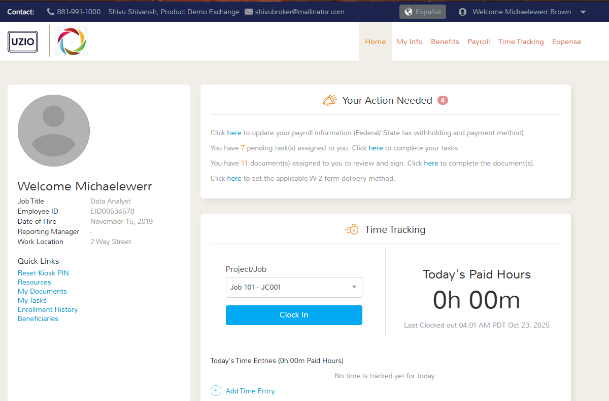 UZIO User Platforms and Role based Access Options