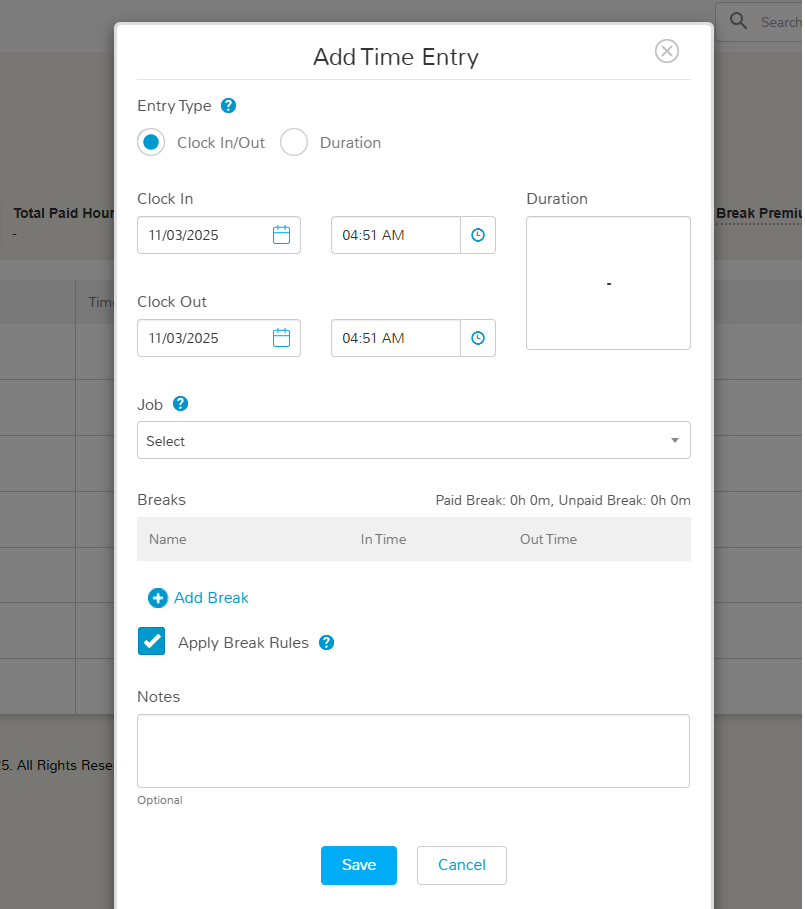 Managing Manual Time Entry Changes and Approvals